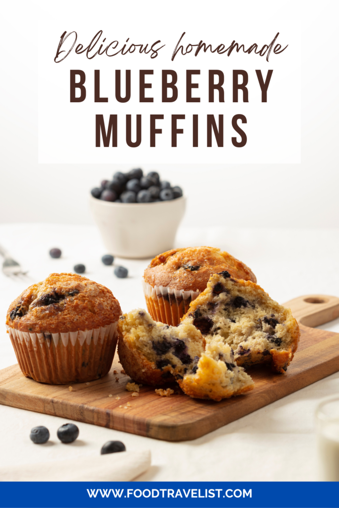 Blueberry Muffins - Food Travelist